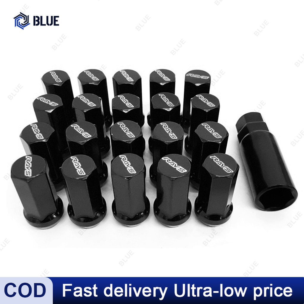20PCS STAINLESS STEEL CAR WHEEL LUG NUTS RAYS (M12X1.5MM) | Shopee ...