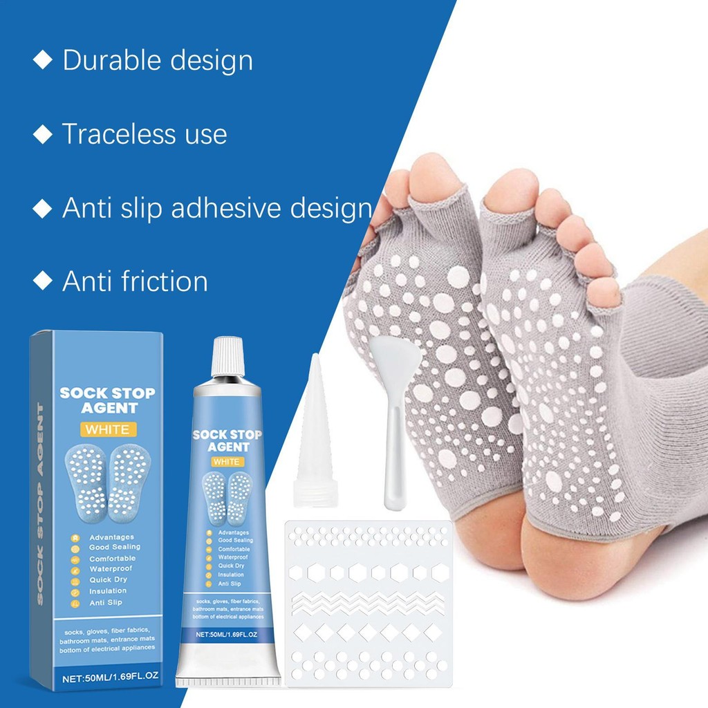 Non Slip Spray for Socks 50ml Anti Skid Adhesive Solution for Wool ...