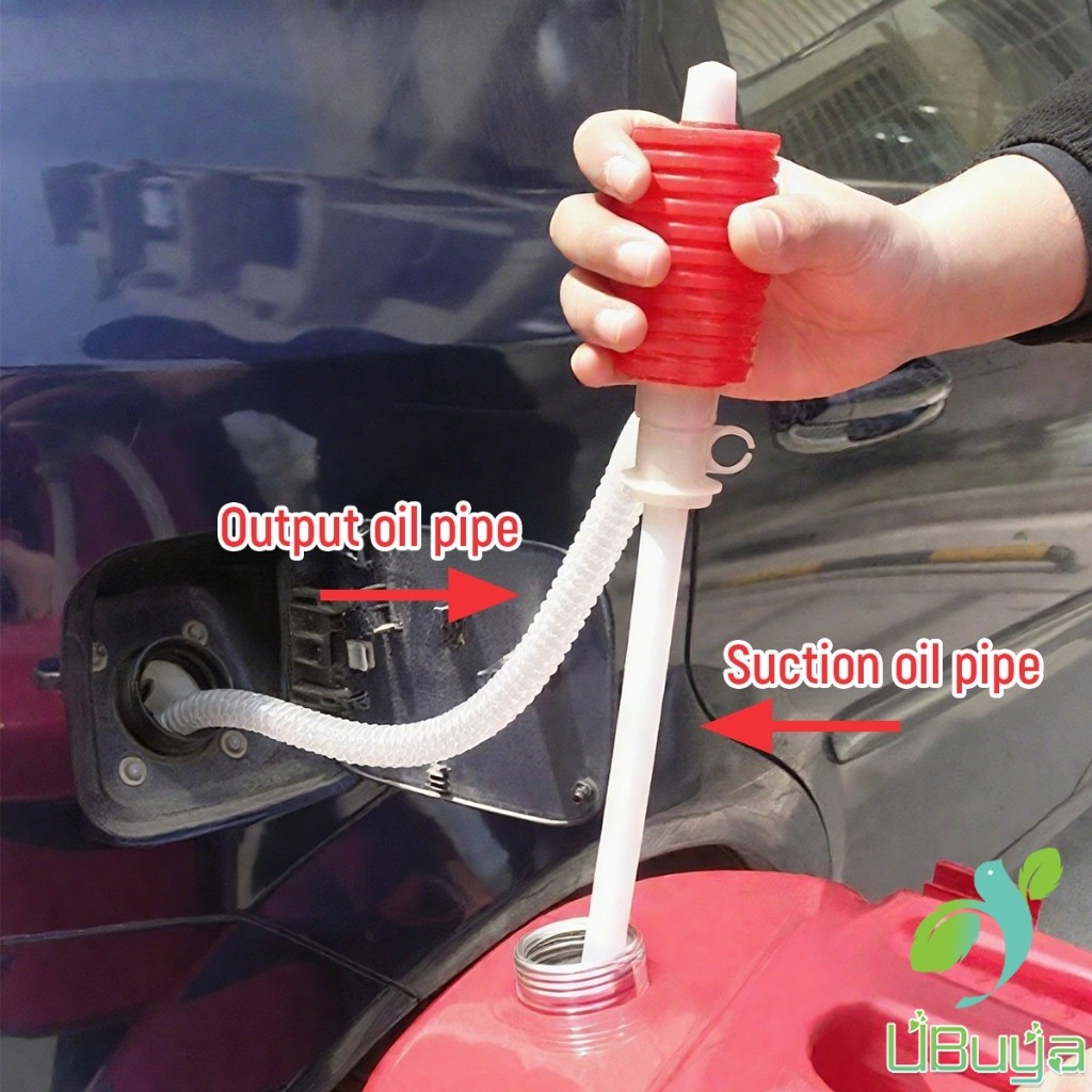 UB. Manual Oil Pump Syphon Tube Hand Fuel Pump Plastic Oil Suction Pipe ...