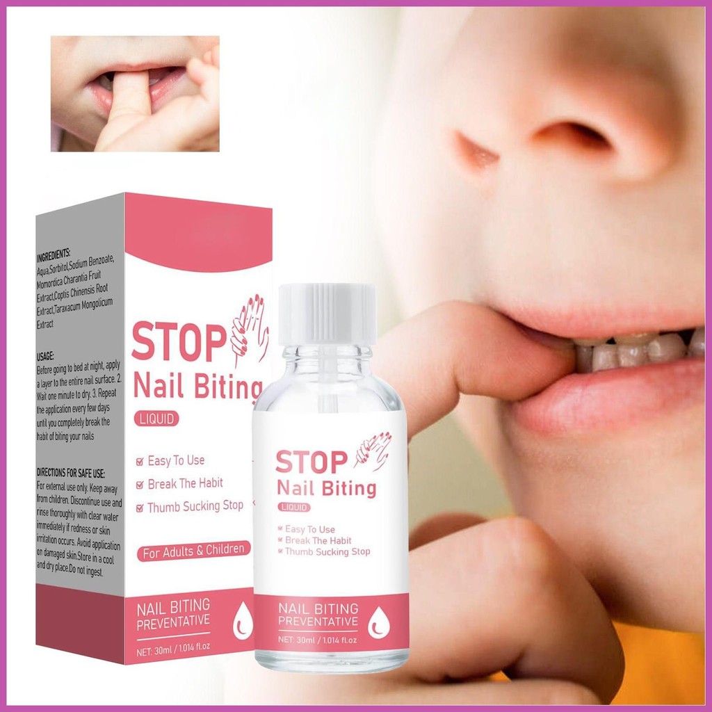Nail Biting Prevention 30ml Stop Nail Biting Liquid No Bite Stopper ...