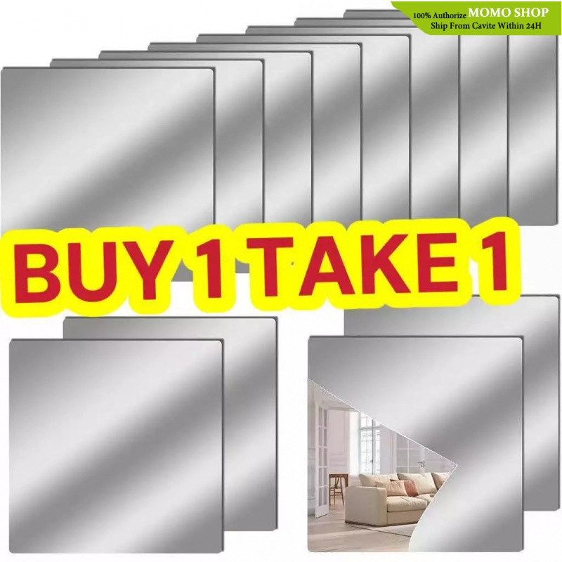 20*30/30*30CM Mirror Sticker Wall Acrylic Mirror Wall Sticker Self ...