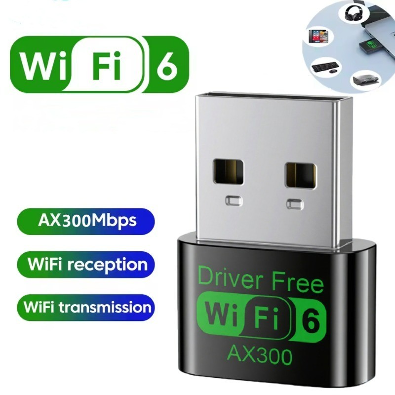 Universal WiFi Receiver AX300 WiFi 6 Wireless Adapter 2.4G WiFi Card ...