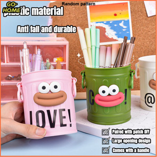 T⚡GO⚡Large Capacity Cartoon Pen Holder Student Desktop Pen Holder Cute ...