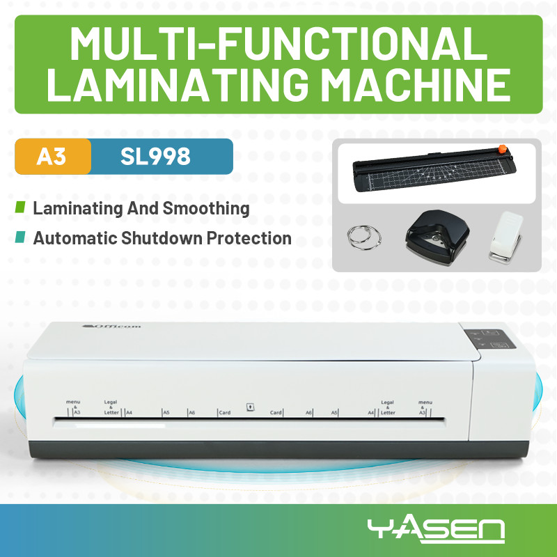 Officom Multi-Functional Laminating Fast Preheating With Paper Cutter ...