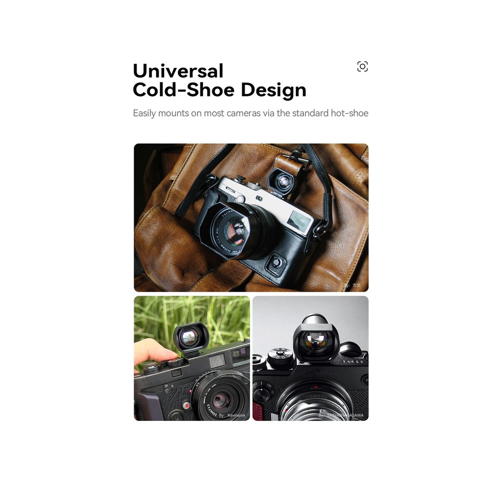 TTartisan 35mm optical viewfinder Cold Shoe Mount for Canon R50V Ricoh ...