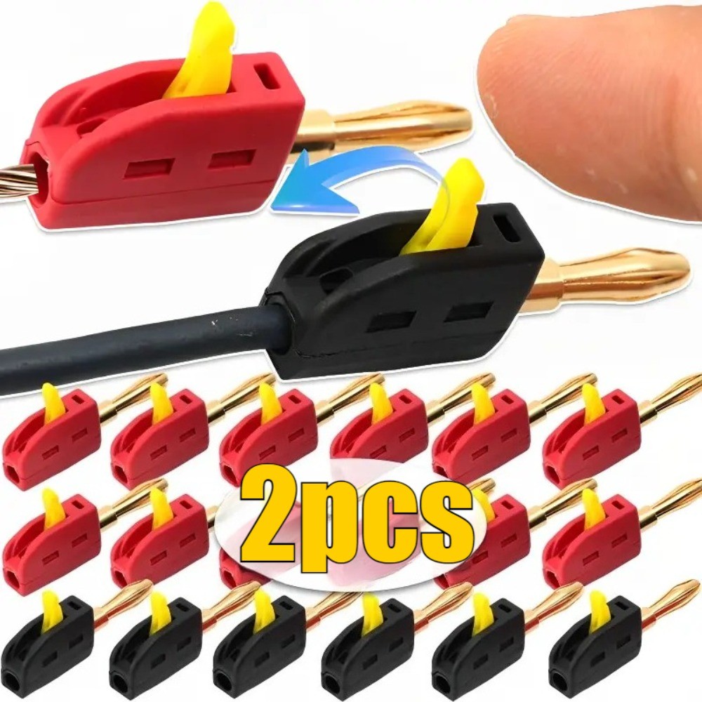 No Solder High Current 320V Brass Terminals Plugs 4mm 32A Quick Wiring ...