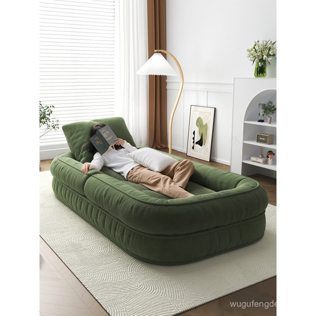 Lazy Sofa Human Dog Bed Tatami Recliner Sleepable Lounge Chair Bedroom ...