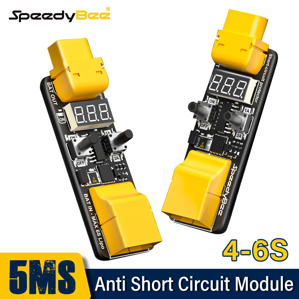 SpeedyBee Anti Short Circuit Module 4-6S 1A/2A Current for RC Flight ...