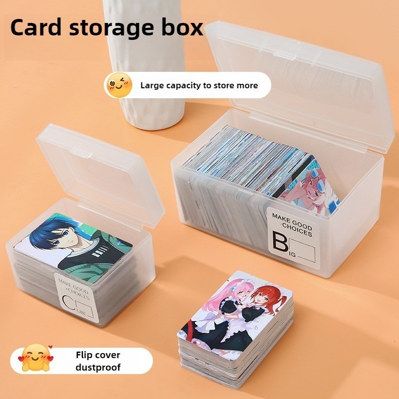 Frosted Storage Box Card Sorting Box Drawer Storage Box Transparent ...