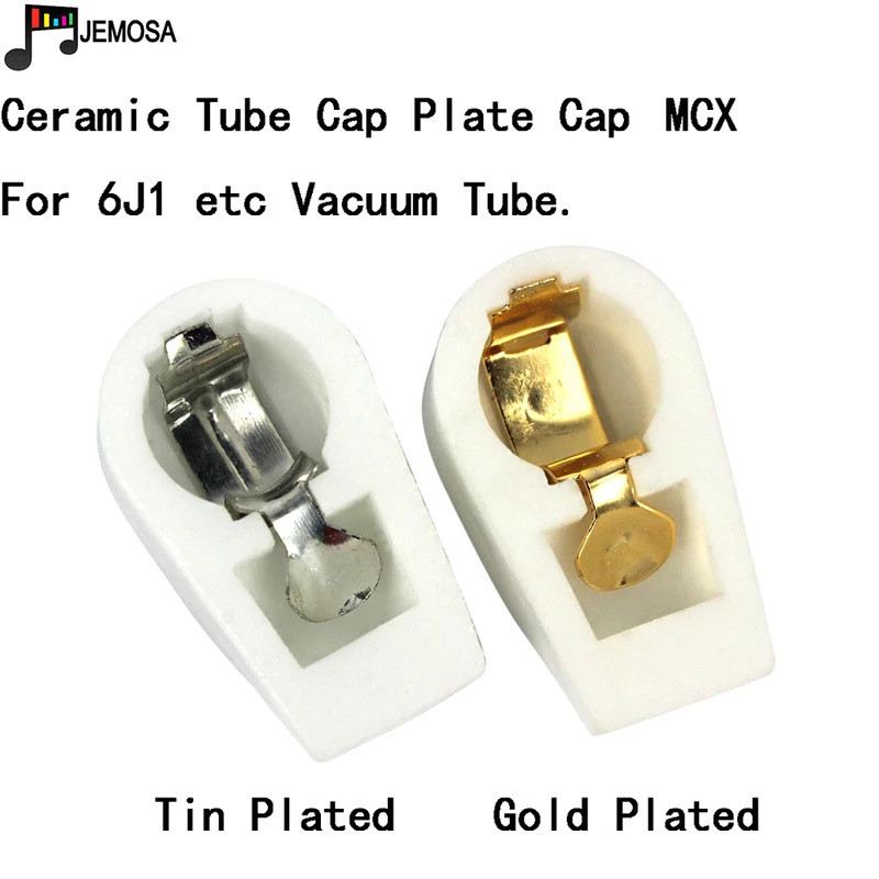 10PCS Ceramic 7.4mm Vacuum Tube Anode Cap Grip Plate Cap MCX for 6J1 ...