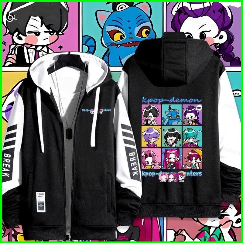 YB1 K-Pop Demon Hunters HUNTR/X Rumi Saja Boys Jinu anime zipper Hoodie ...
