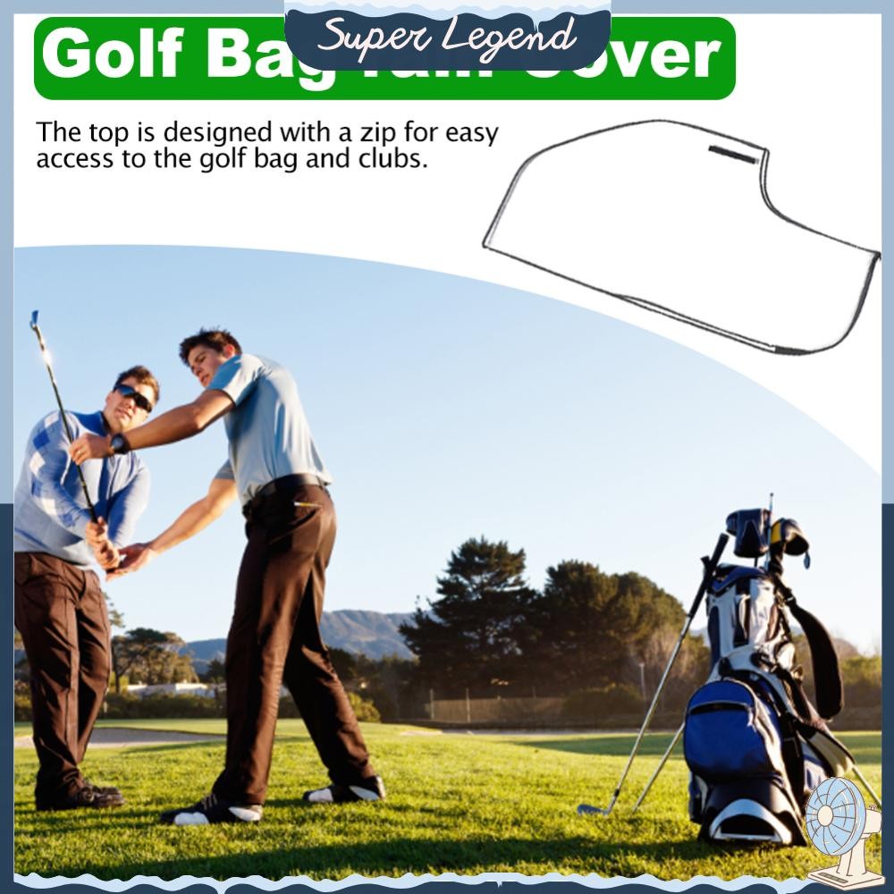 PVC Golf Bag Rain Cover Transparent Dustproof Clear Golf Cart Travel ...