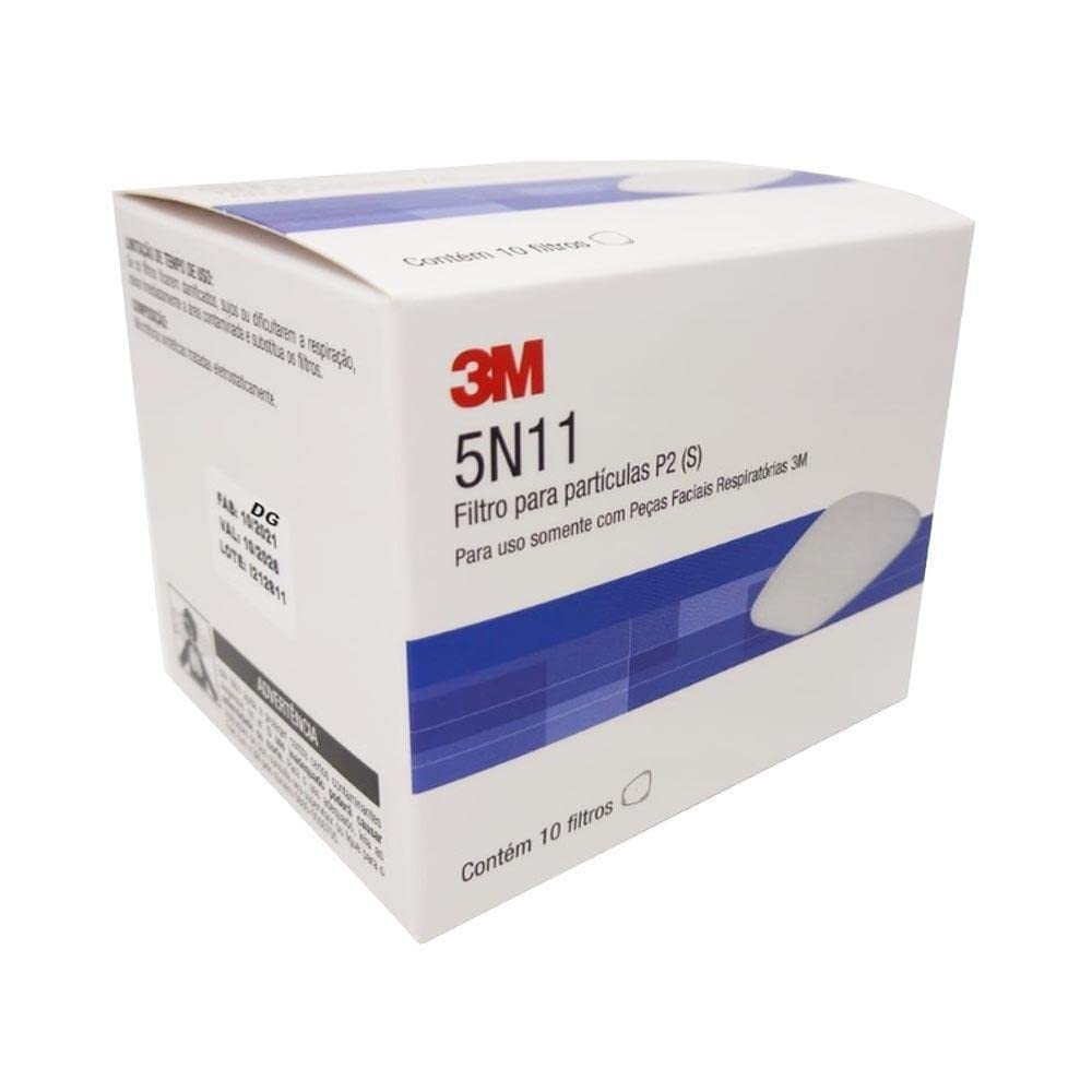 3M N95 Respirator Filter, 5N11, Disposable, Helps Protect Against Non ...