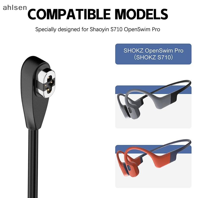 ahlsen Type C/USB Charger Cable For Shokz OpenSwim Pro S710 Bone ...