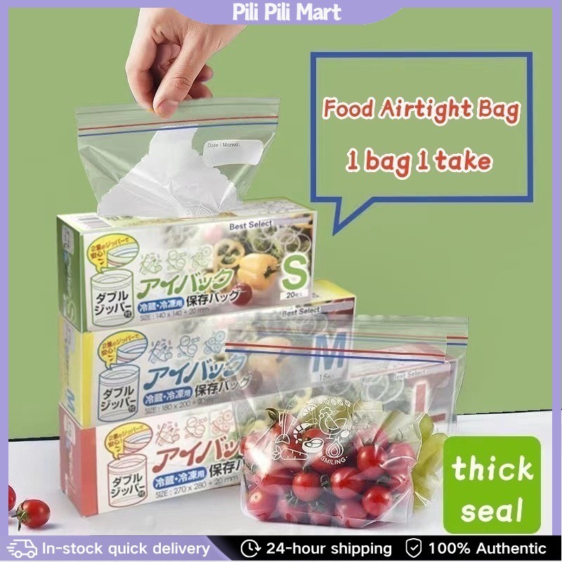 10/15/20pcs Sealed Bag Clear Ziplock Bag Durable Household Thickened ...