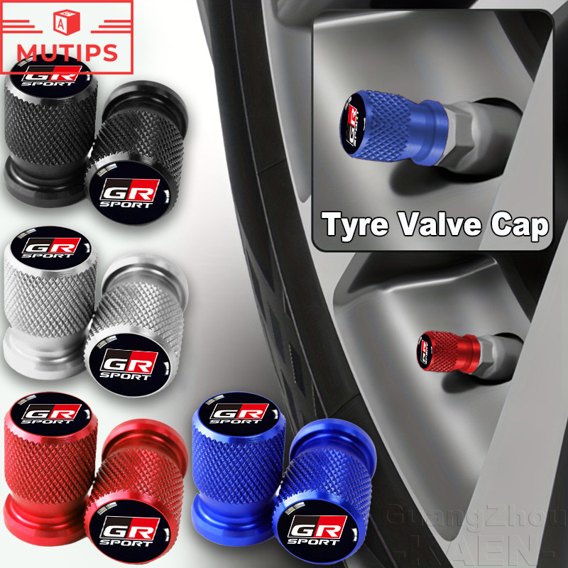 Toyota GR 2/4PCS Set Car Tyre Valve Cap Tire Stem Air Cover Wheel Valve ...