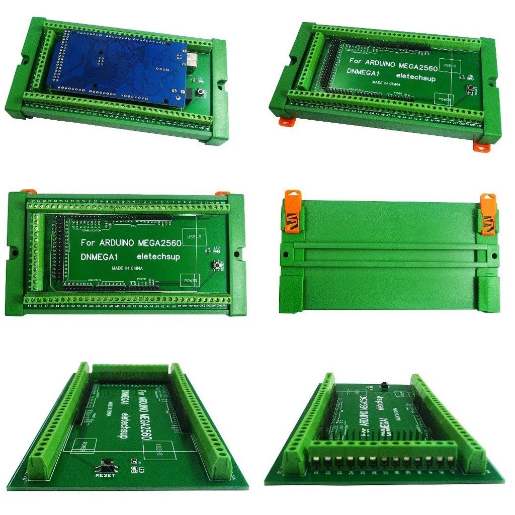 DIN Rail Mount Screw Terminal Block Adapter Module For Arduino UNO ...