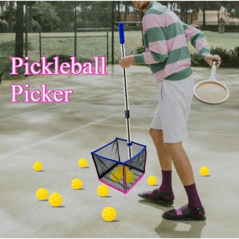 Pickleball Ball Retriever Hole Ball Picker Adjustable Telescopic Rod ...