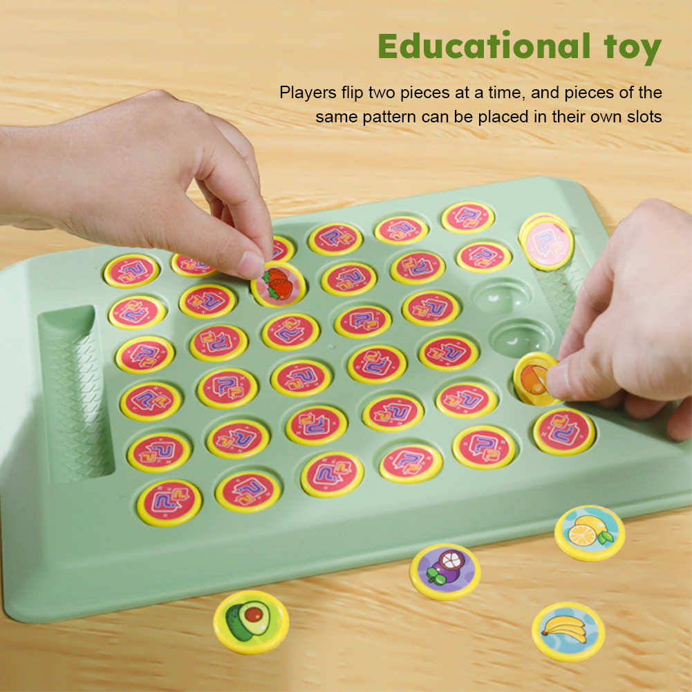 Kids Educational Fruit Flip Chess Memory Game with Fun Strategy ...