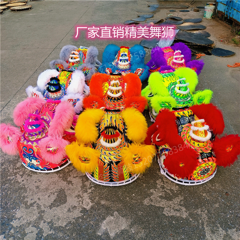 Traditional Buddha Mountain Lion Dance Full Set South Lion Dance Lion ...
