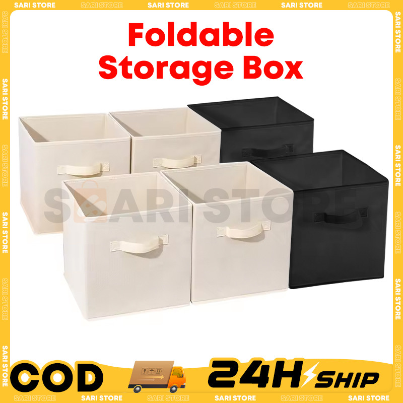 3pcs Foldable storage box multi-purpose non-woven fabric square home ...