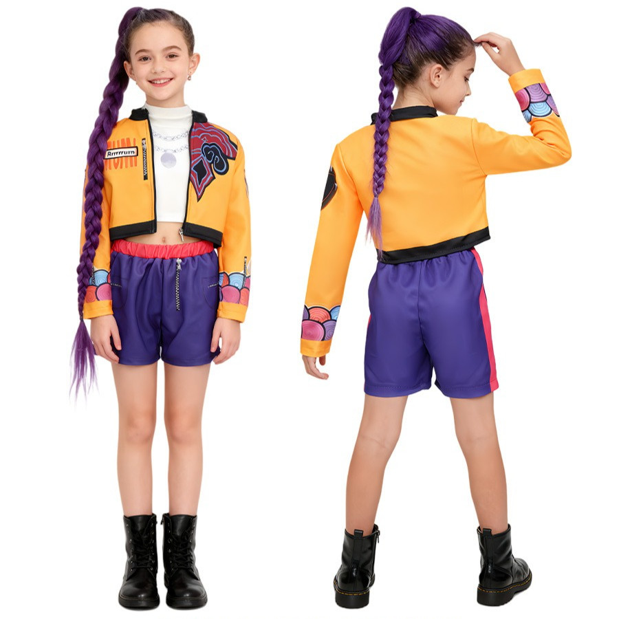 3pcs/set Girls HUNTR/X K-Pop Demon Hunters Lead Vocalist Rumi Yellow ...