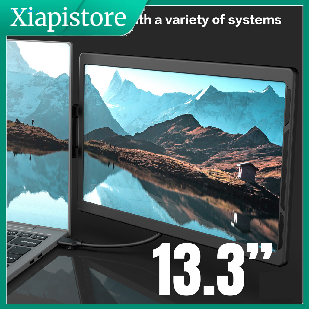 [Xiapistore] Laptop External Monitor Phone Expansion Monitor 13.3 Fhd ...