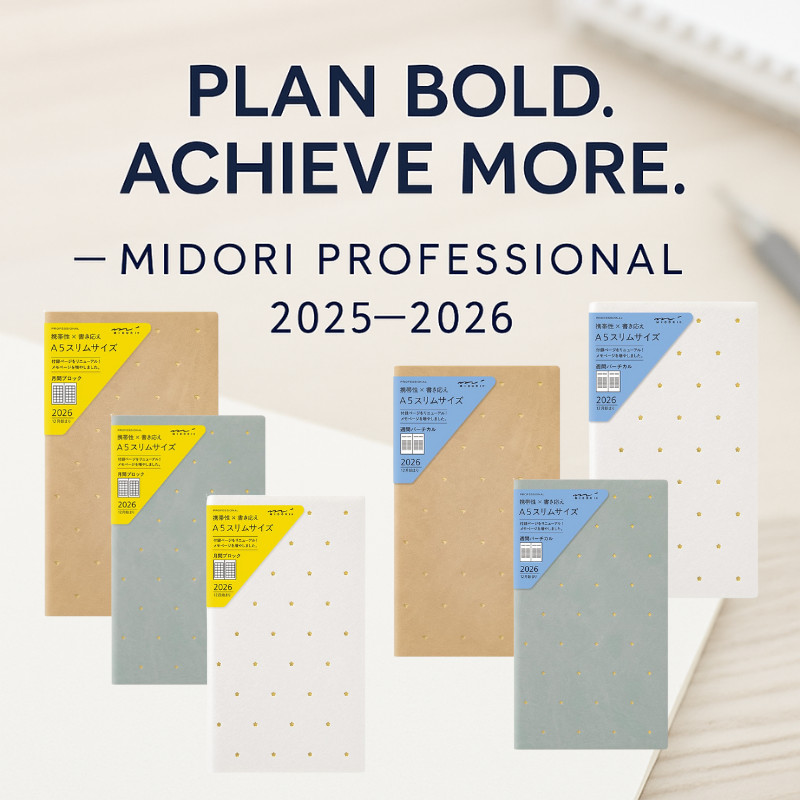 Midori Professional Diary 2025 A5 Slim Weekly Planner Dec 2024 Start | Shopee Philippines
