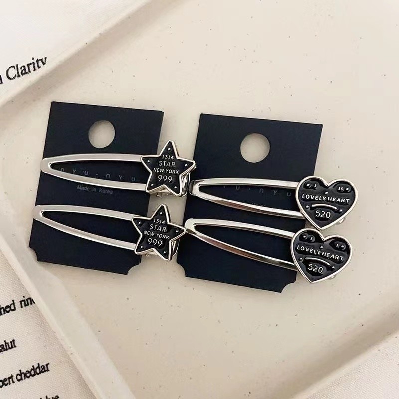 New Sweet Cool Style Oil Drip Metal Love Heart 520 Number Star Letter ...