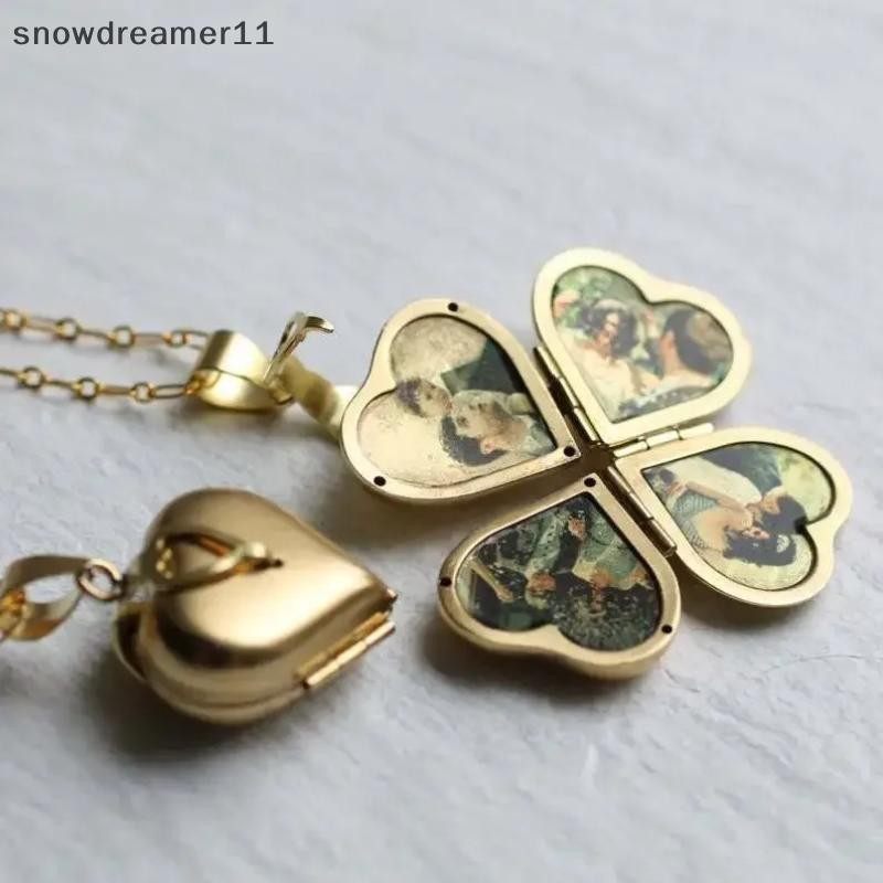 Snph Vintage Necklace Folding Multi-layer Heart Family Locket ...