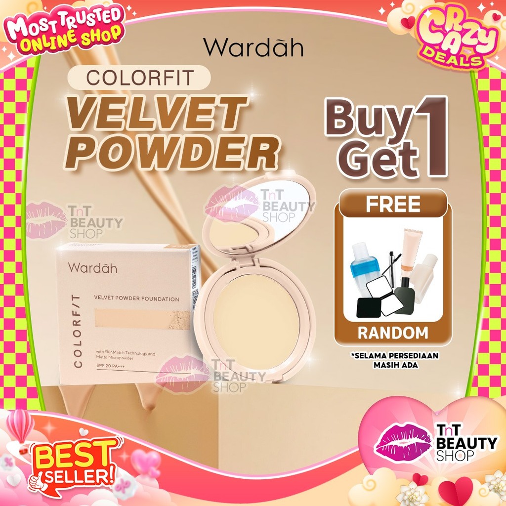 WARDAH Colorfit Velvet Powder Foundation SPF 20 PA+++ | TWC Compact ...