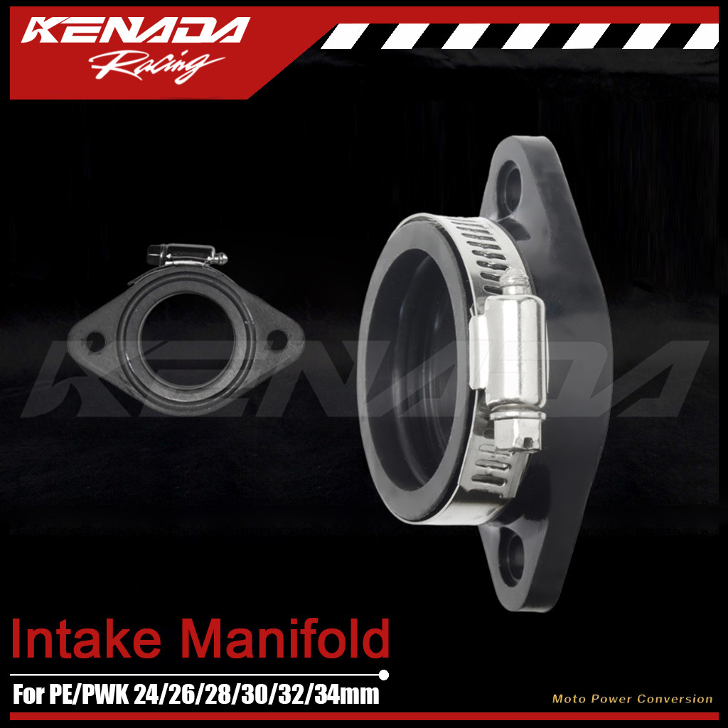 CARBURETOR MANIFOLD Universal Carb Intake Adapter Boot Flange For PE ...