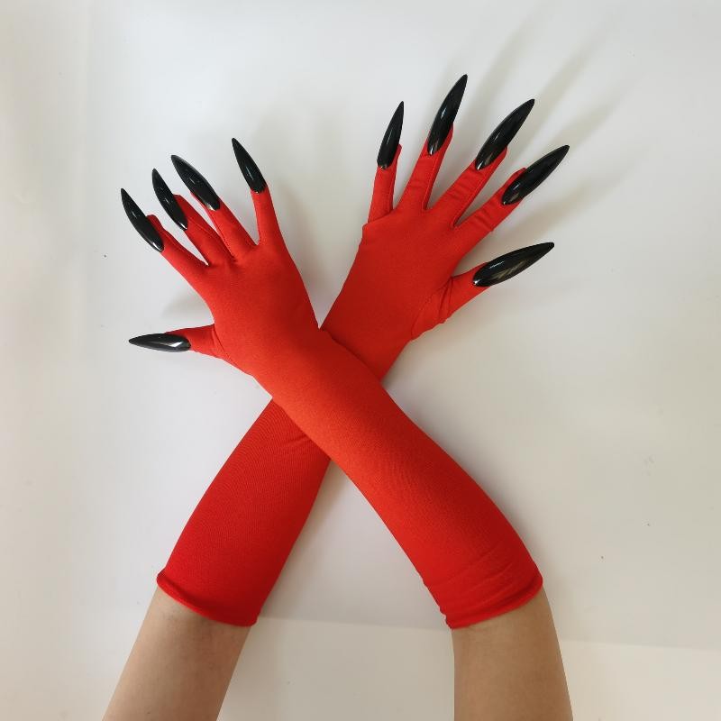 Marbit Halloween Cat Woman Paw Gloves With Long Fingernails And Claws ...