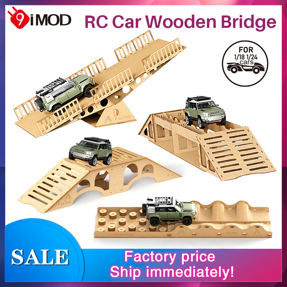 9IMOD RC Climbing Car Props Wooden Single-plank Bridge 3D Puzzles ...