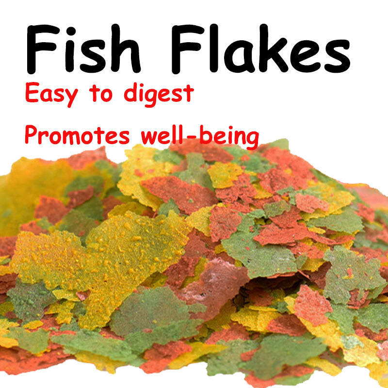 100g Fish food flakes Tropical and koi fish flakes High quality grade ...