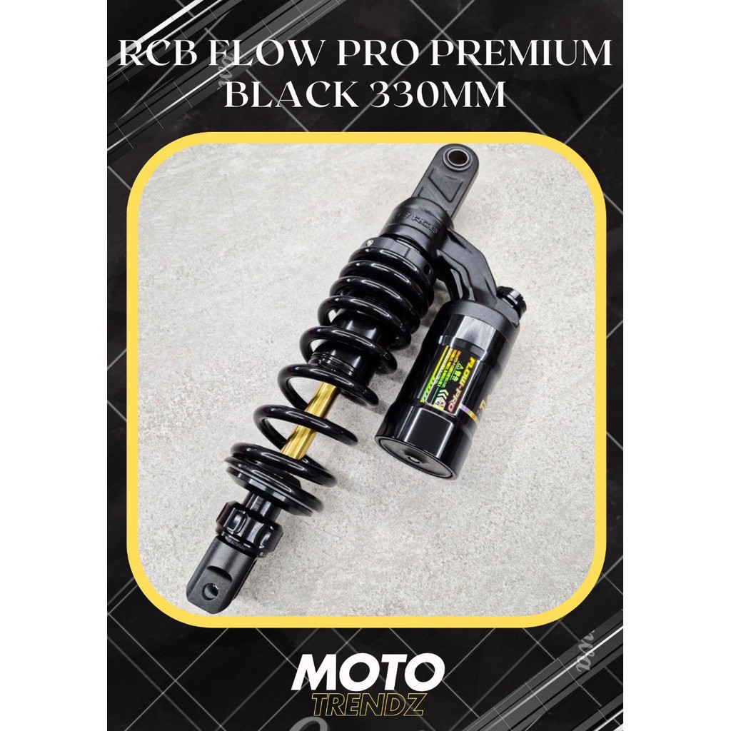 Racing Boy RCB Flow Pro Shock Absorber 330mm for Honda Click 125i 150i ...