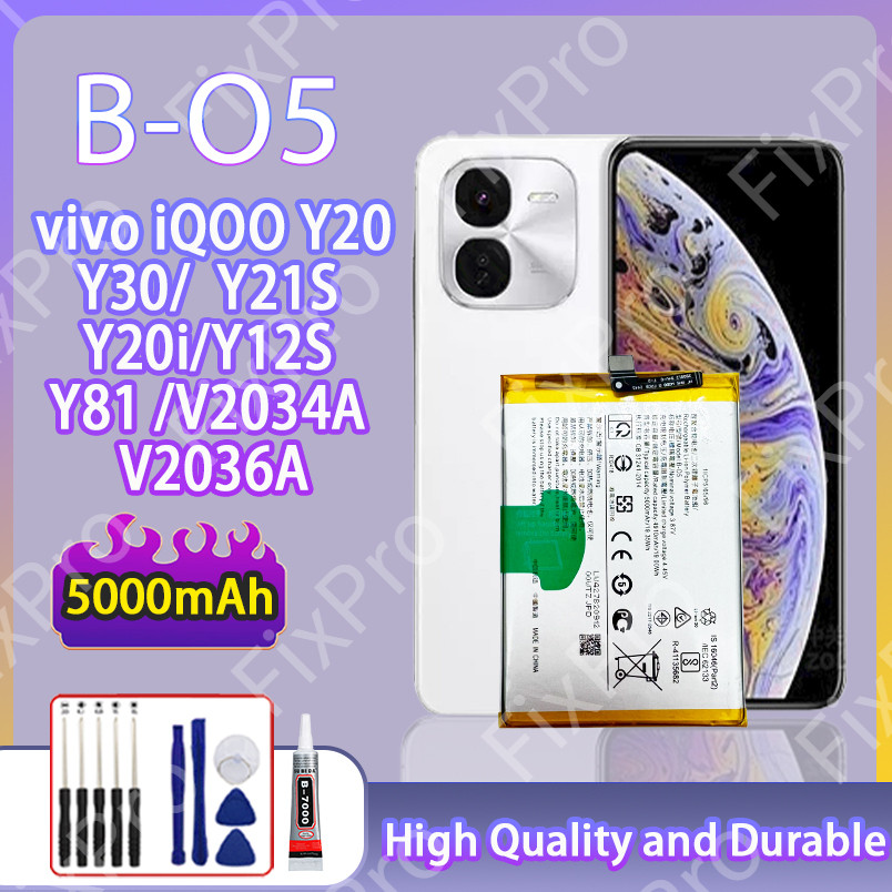 B-O5 Built-in Lithium Battery For VIVO Y20 Y20i Y12s Y30 V2029 V2027 ...