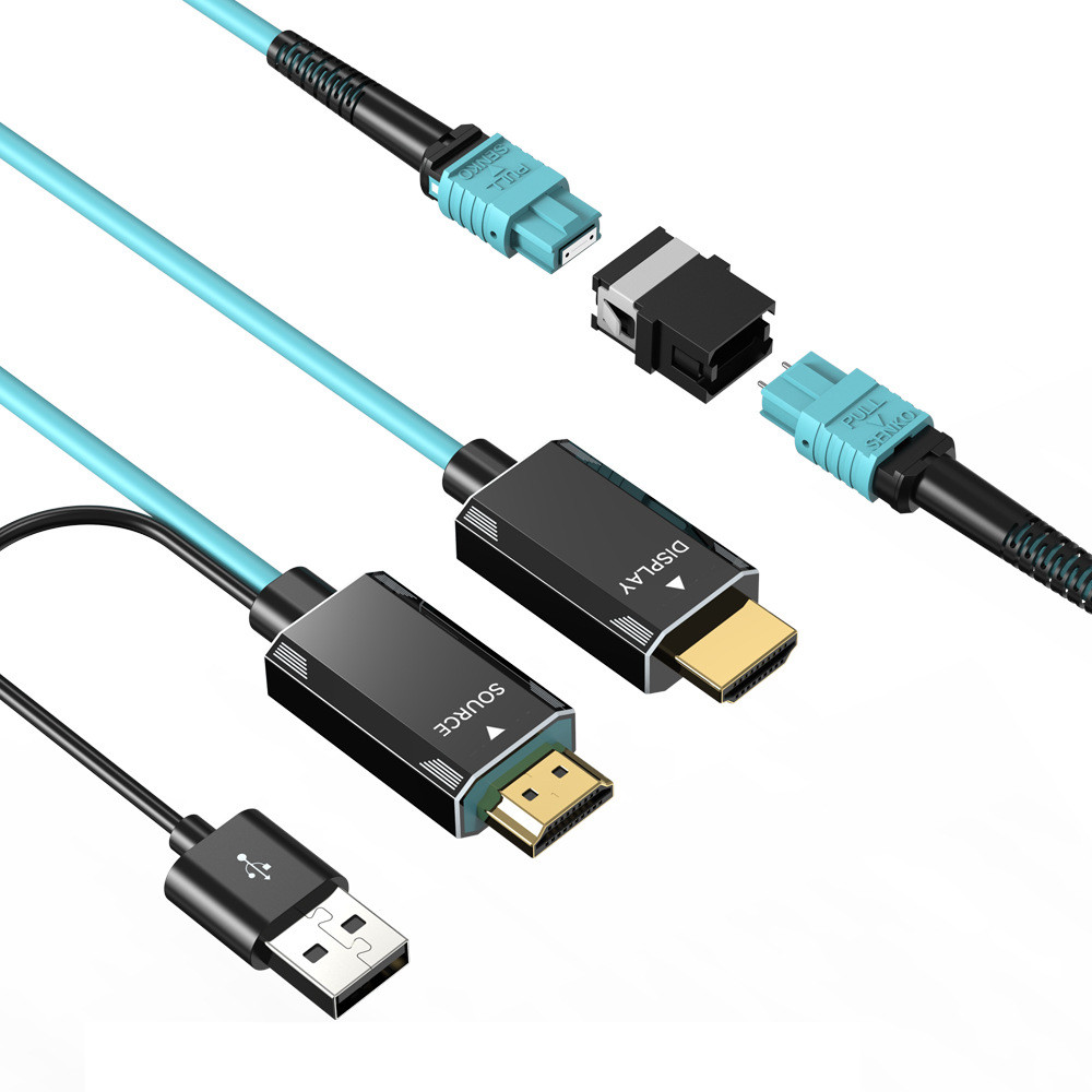 MPO Pure Light Detachable HDMI Optical Fiber Cable 8K/60Hz Engineering ...