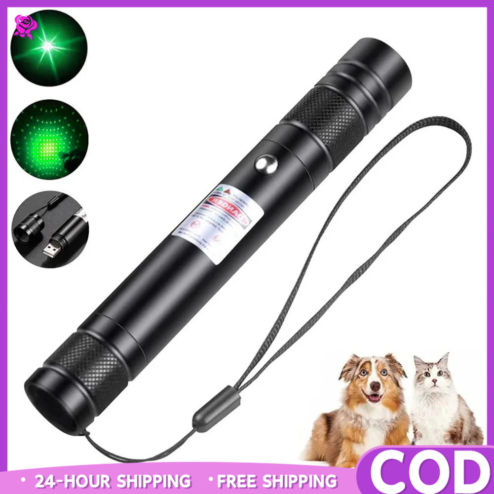 Green Laser Pointer 10000m USB Charging Built-in Battery Portable Laser ...