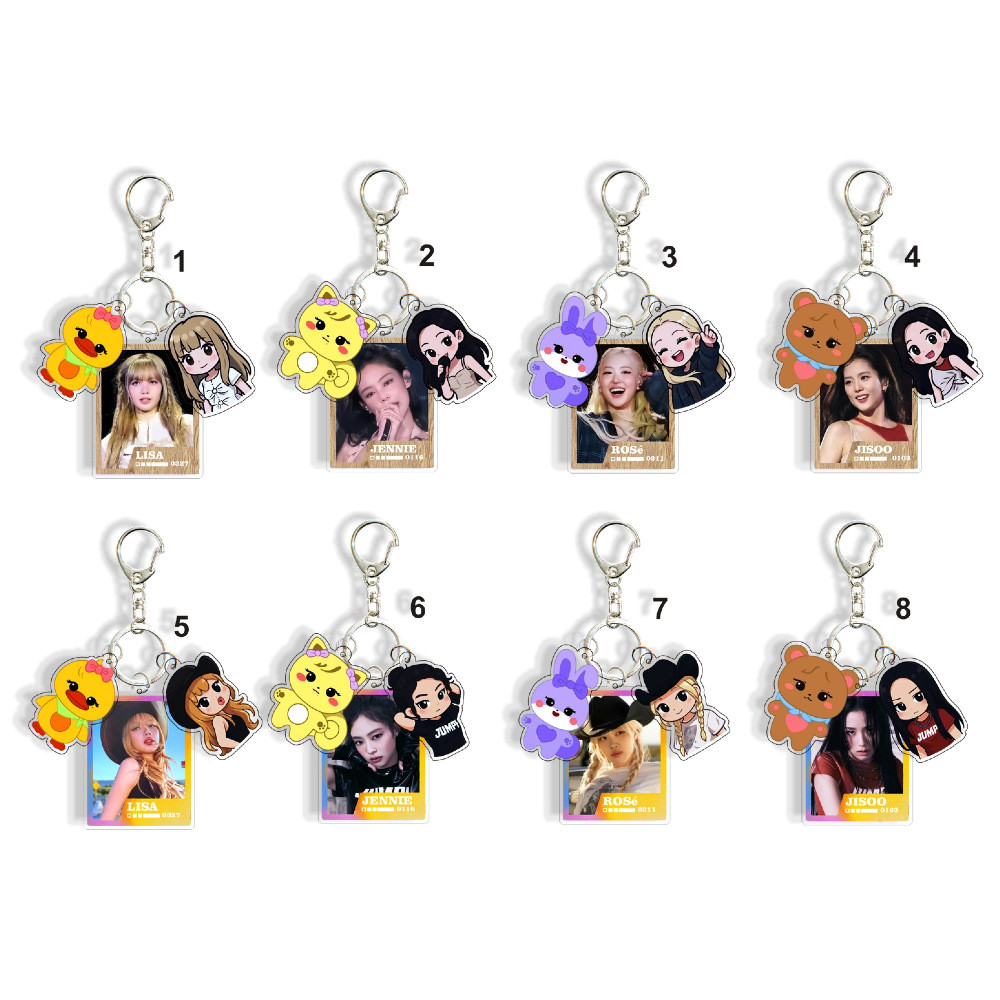 BP Transparent Acrylic Key Ring LISA Light Stick JENNIE Coachella ...