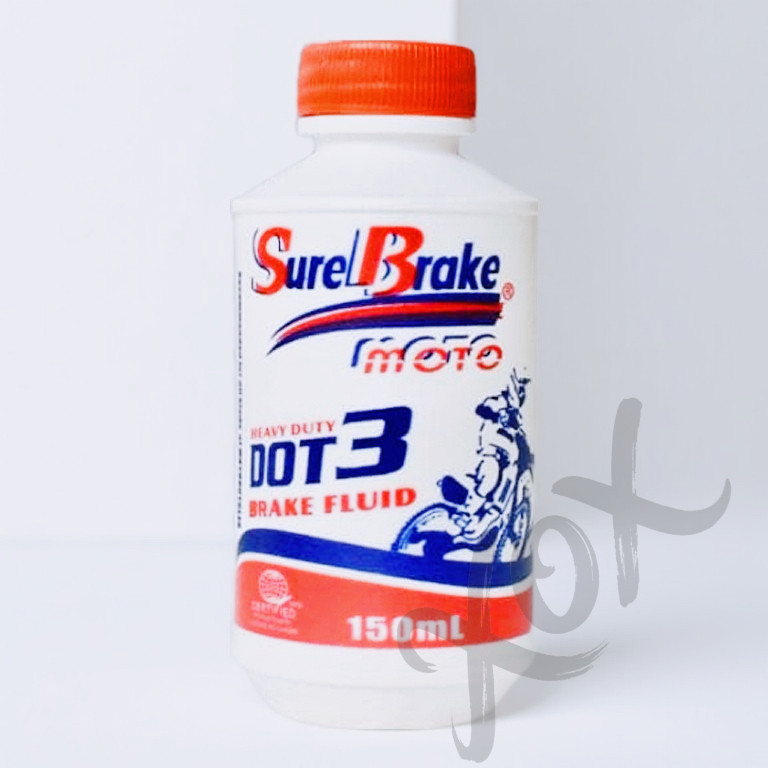 SURE BRAKE DOT3 BRAKE FLUID - MOTOPLUS MOTORCYCLE 150ML | Shopee ...