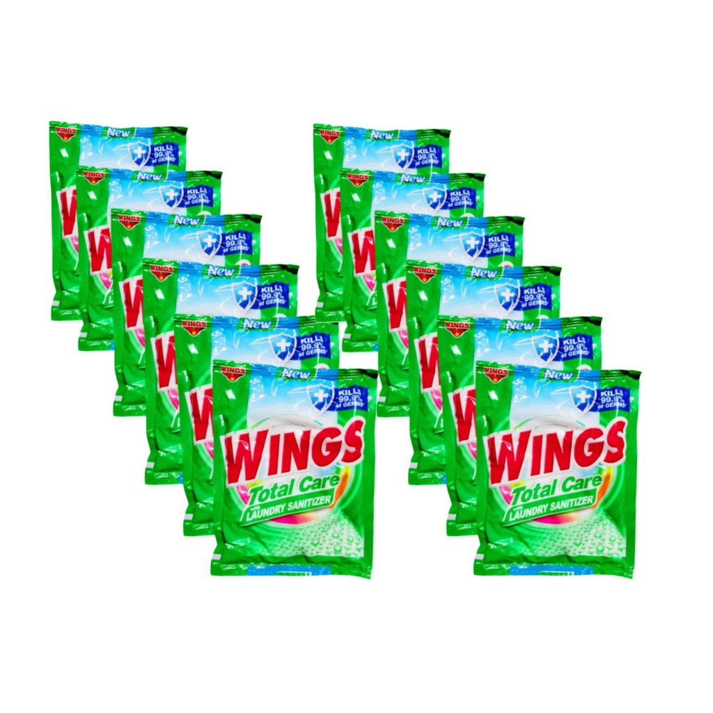 WINGS DETERGENT POWDER TOTAL CARE LAUNDRY SANITIZER HELPS REMOVE ...