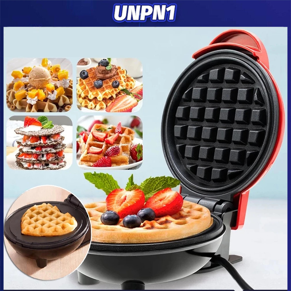Mini Waffle Maker Non-Stick Pan Circular Bakeware Pancake Cookies ...