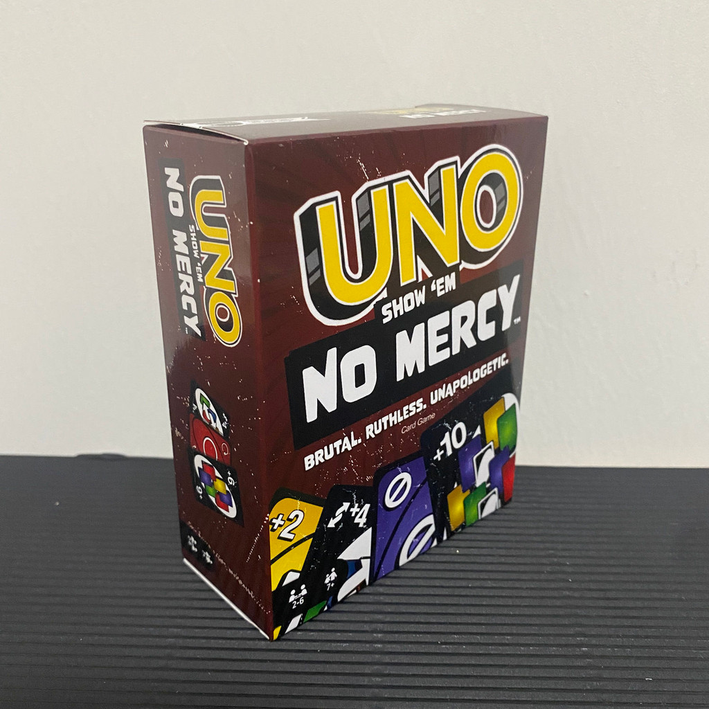 uno Playing Cards Leave No Mercy UNO Card Game in Box UNO Co-branded ...