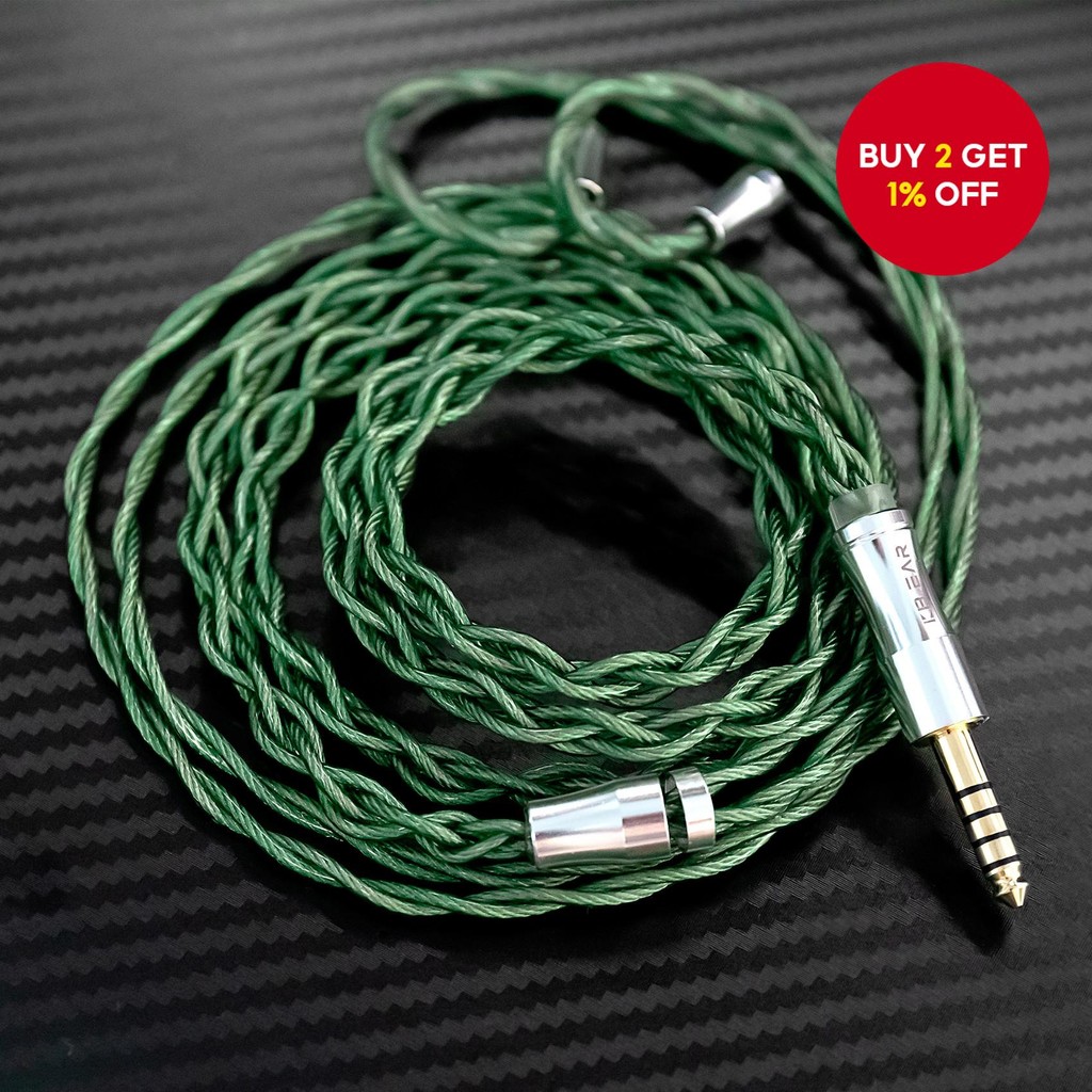KBEAR Aegis IEM Cable, High-Purity Silver-Plated OFC HiFi Headphone ...