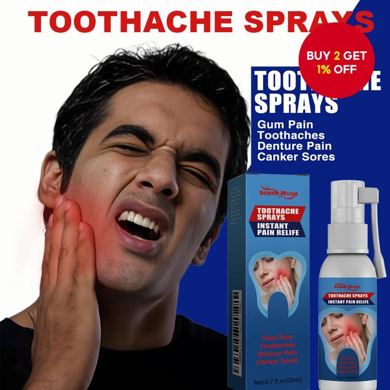 New Oral Care Toothache Spray 20ml, Antibacterial Relief for ...
