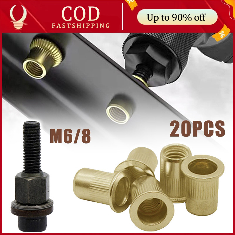 M6 M8 Hand Rivet Nut Head With 20pcs Nut Set For Manual Riveter Rivet ...