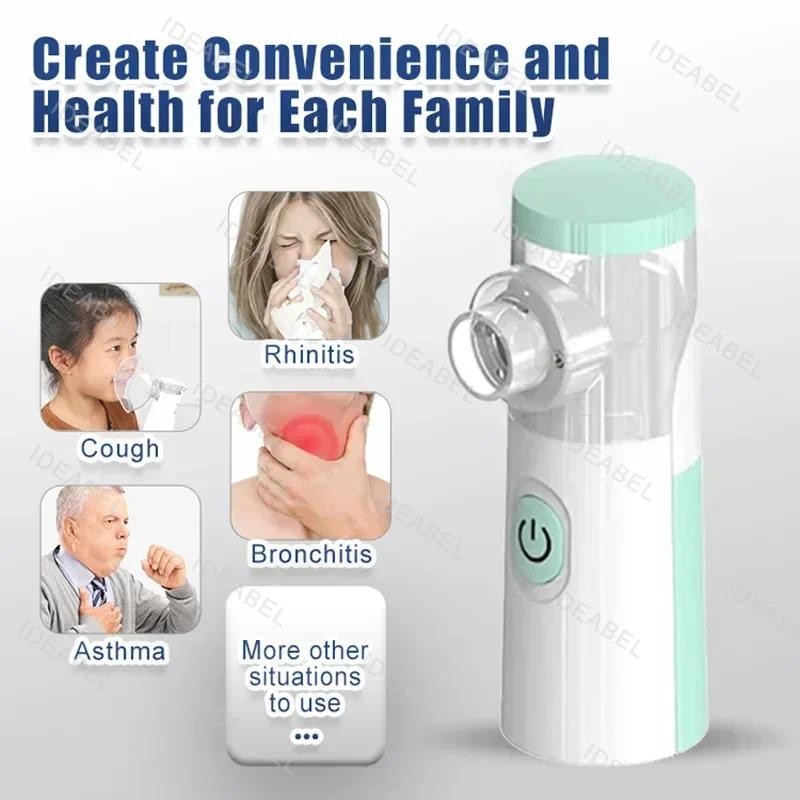 Children Adult Kid Steam Inhale Mini Handheld Automizer Home Nebulizer ...