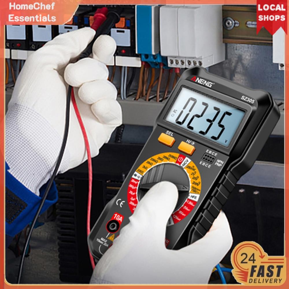 AC/DC Voltage Tester 1999 Counts Voltage Detector for Diode/hFE ...