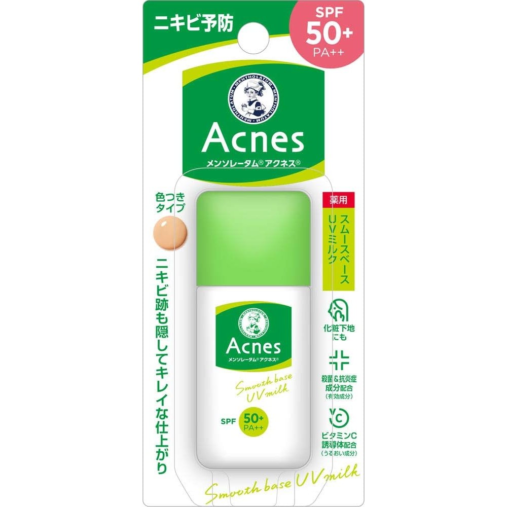 Rohto Mentholatum Sunscreen Acnes Smooth Base Uv Milk 30g b1367 [Direct ...